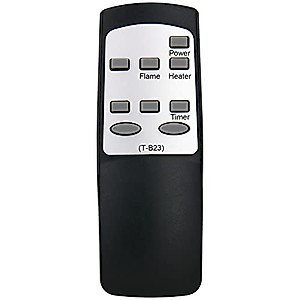 Replacement for Twin Star ClassicFlame Electric Fireplace Heater Remote Control 34HF610GRA 34HF610GRA-B003