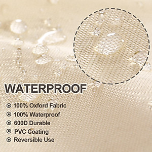 Slan Arrow Patio Chair Cover, 600D Heavy Duty Lounge Deep Seat Cover Waterproof Outdoor Chair Covers for Lawn Furniture, All-Weather Protection Lawn Chair Covers(38" W x 31" D x 29" H)