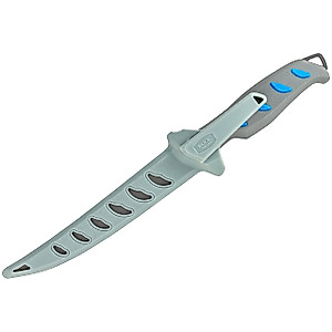 Buck Knives 145 Hookset Saltwater Fishing Fillet Knife with Titanium-Coated Steel Blade for Superior Corrosion Resistance, 6" Fixed Blade
