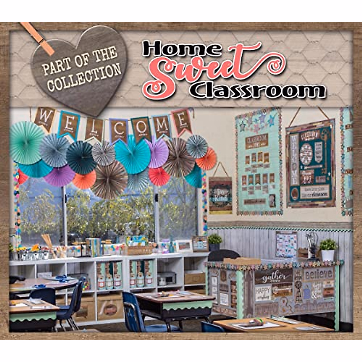 Teacher Created Resources Reclaimed Wood Cardboard Chest (TCR8588)