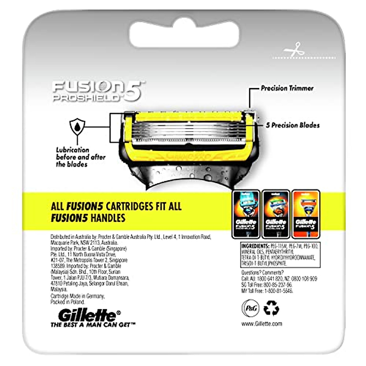 Gillette Fusion ProShield Cartridges 8 Pack