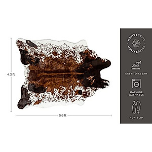NativeSkins Medium Faux Cowhide Rug - Original (4.3ft x 5.6ft)