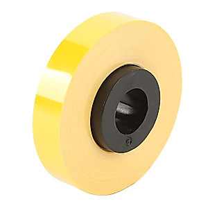 3 Roll Label Maker Tape Refills Tape Each 26.2ft Length 9mm Width Tear Resistant PET Label Maker Tape Refills for LM 370 380 390 (Yellow)
