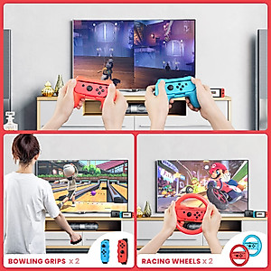 Switch Sports Accessories - CODOGOY 18 in 1 Switch Sports Accessories Bundle for Nintendo Switch Sports, Family Accessories Kit Compatible with Switch/Switch OLED Sports Games