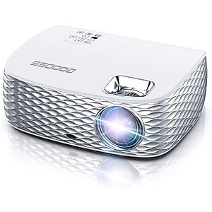 Projector, GooDee HD Video Projector Native 1920x1080P, Outdoor Movie Projector 9500L 300'' Touch Keys Home Theater Projector with 50000 Hrs Lamp Life, Support Fire TV Stick/PS4/HDMI/iOS /Android