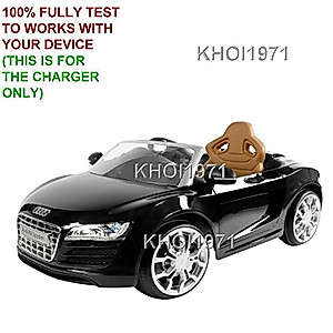 KHOI1971 Wall Charger AC Adapter Compatible with ROLLPLAY BMW i8 Spyder Ride on Silver White Black Black Brown W480E-W W480AC-B W480E FRC 6V Battery Charger