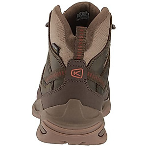 KEEN Men's Circadia Mid Height Comfortable Waterproof Hiking Boots, Dark Olive/Potters Clay, 13