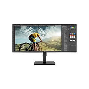 LG 34BN670-B 34” IPS FHD UltraWide Monitor (2560x1080) with 21:9 Aspect Ratio, VESA DisplayHDR 400, AMD FreeSync, Black (Renewed)