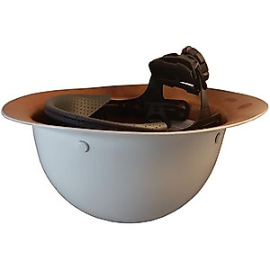 Skullgard Full Brim Hard Hat with FasTrac III Ratchet Suspension with Hard Hat Tote - Silver