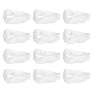 LALAFINA 48pcs Headband Skin Care Hair Band Face Washing Hair Hoop Facial Hair Bands Spa Hair Wrap Facial Head Bandana for Hair Spa Head Wraps Non-woven Fabric White Facial Mask Miss Sports