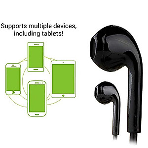 Bluetooth Earbuds, CoverON Sweatproof Sport Headset Wireless Bluetooth Headphones with Microphone - Black