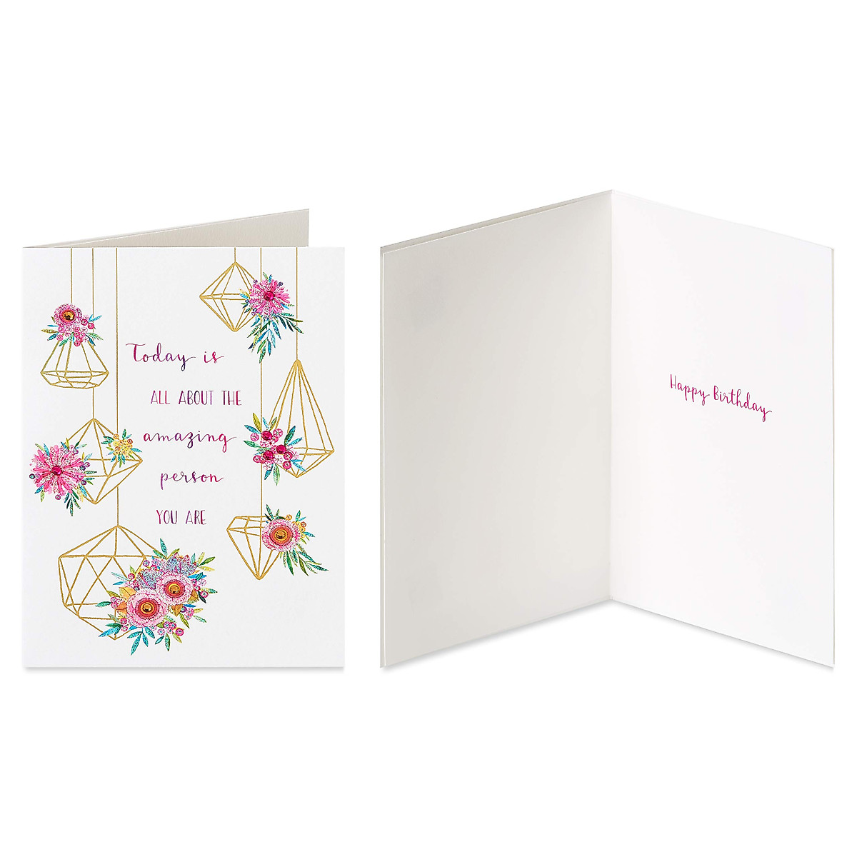 Papyrus Birthday Cards for Her, Shoes and Terrarium (2-Count)