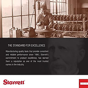 Starrett Spring Tempered Steel Rule with Satin Chrome Finish, Quick Reading and Millimeter Graduations - 150mm Length, 35 Graduation Type, 1.2mm Thickness - C635-150