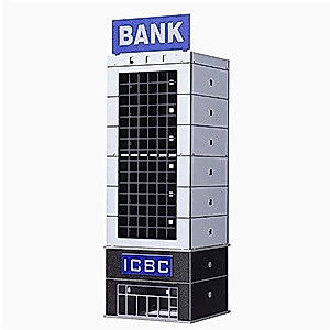 EatingBiting N Scale 1/150 1/144 Outland Sand Table Modern Bank Skyscraper Building Model Realism Scene for DIY Sand Table Garden Micro Landscape Ornaments Decor Supply Player Spray Painting
