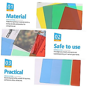 STOBOK 15pcs A4 Writing Pad Clear Desk Pad Computer Desk Accessories Office Desk Accessories Desk Pad Clear Blotter Tabletop Accessories Writing Pad Plastic Board Exam Board