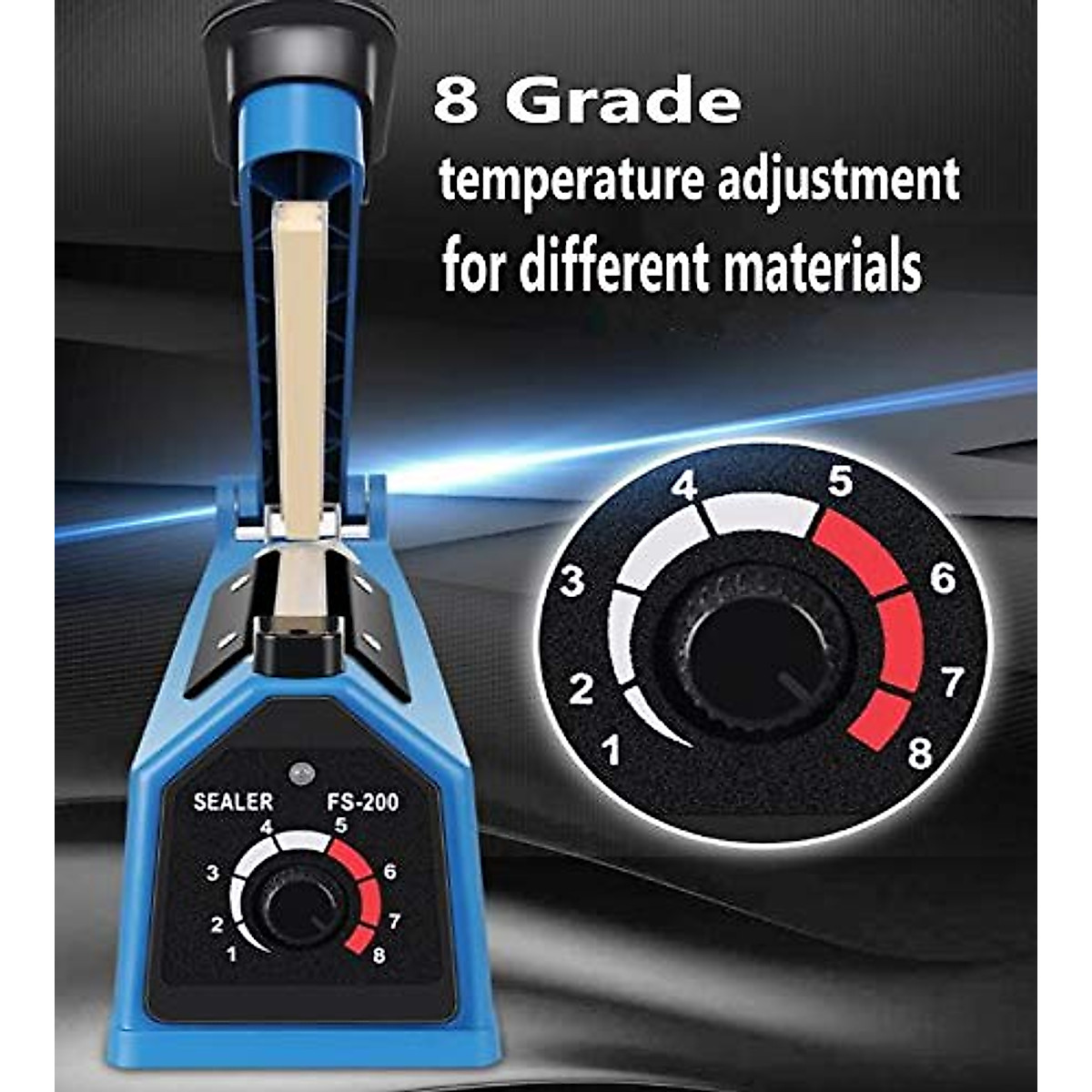 Impulse Heat Sealer Manual Bags Sealer Heat Sealing Machine 12 Inch Impulse Sealer Machine for Plastic Bags PE PP Bags with Extra Replace Element Grip