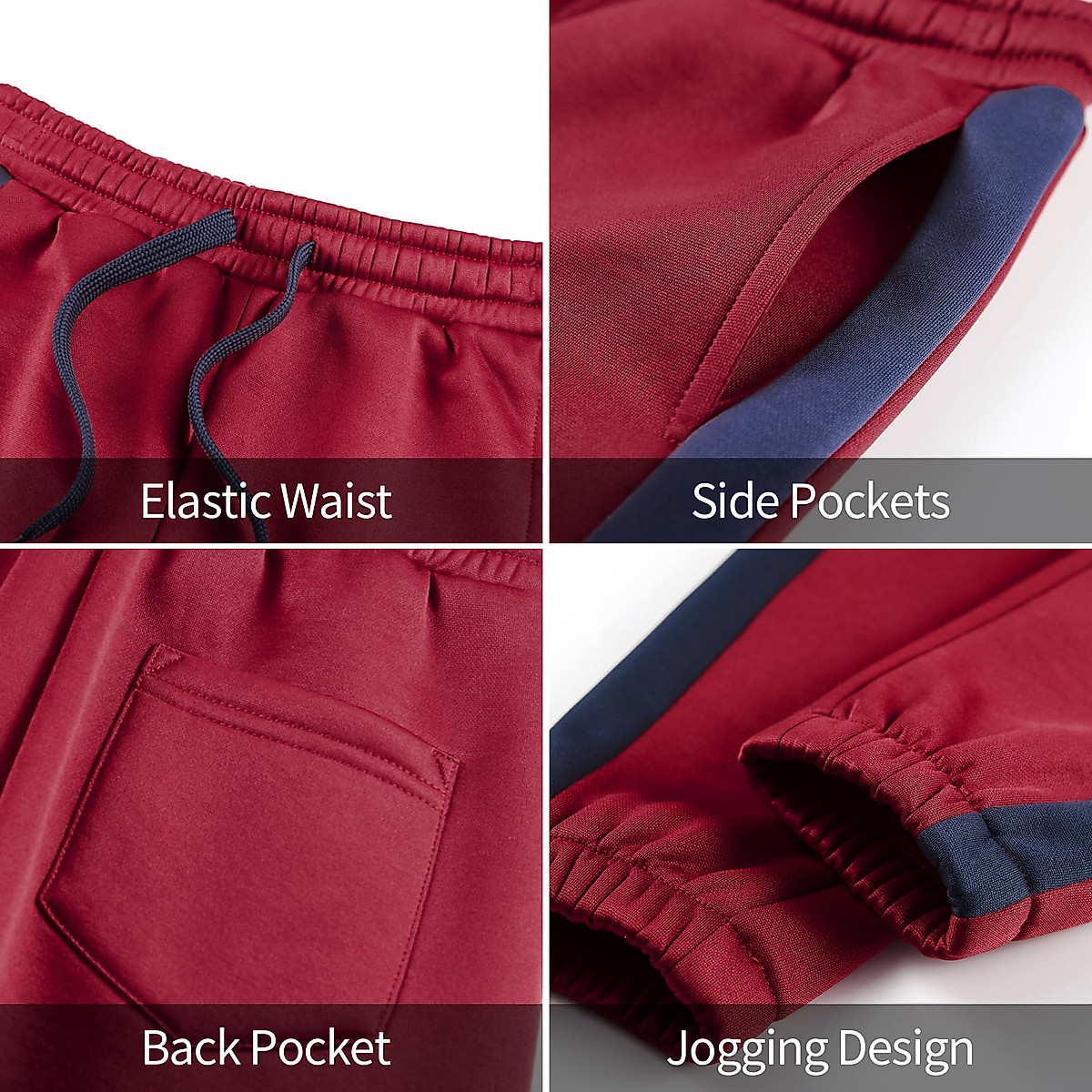 BASICDOT Boys Tracksuit Zip Up Sweat Jacket & Sweatpants Clothing Set 2 Piece Outfits Jogging Set JW-112-7-8T