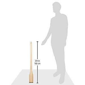 Winco Wooden Stirring Paddle, 36-Inch, Medium, Brown