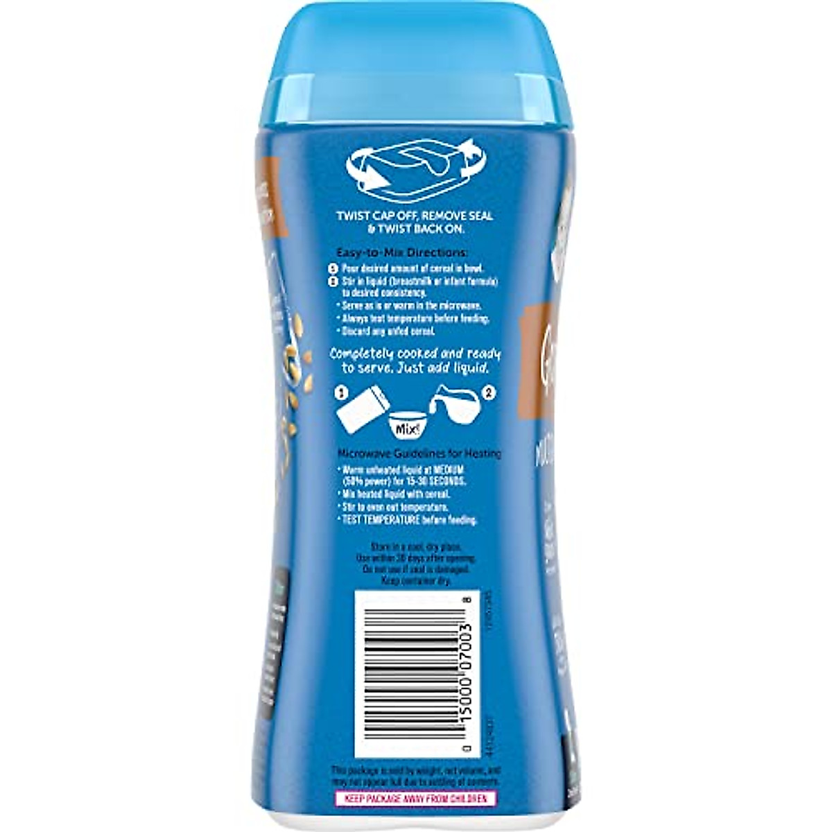 Gerber 2nd Foods Baby Cereal, Multigrain, 8 OZ (Pack of 3)