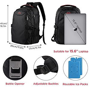 OUTXE Cooler Backpack 22L Insulated Cooler Bag for 15.6" Laptop Lunch Backpack for Work School Daily Backpack