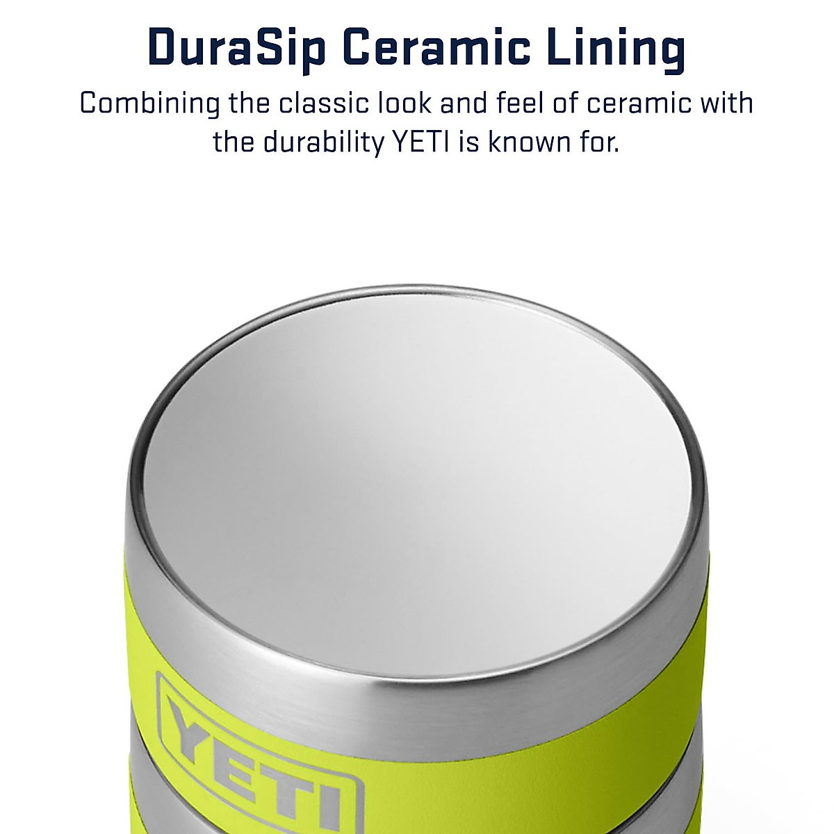 YETI Rambler 4 oz Stackable Cup, Stainless Steel, Vacuum Insulated Espresso/Coffee Cup, 2 Pack, Chartreuse