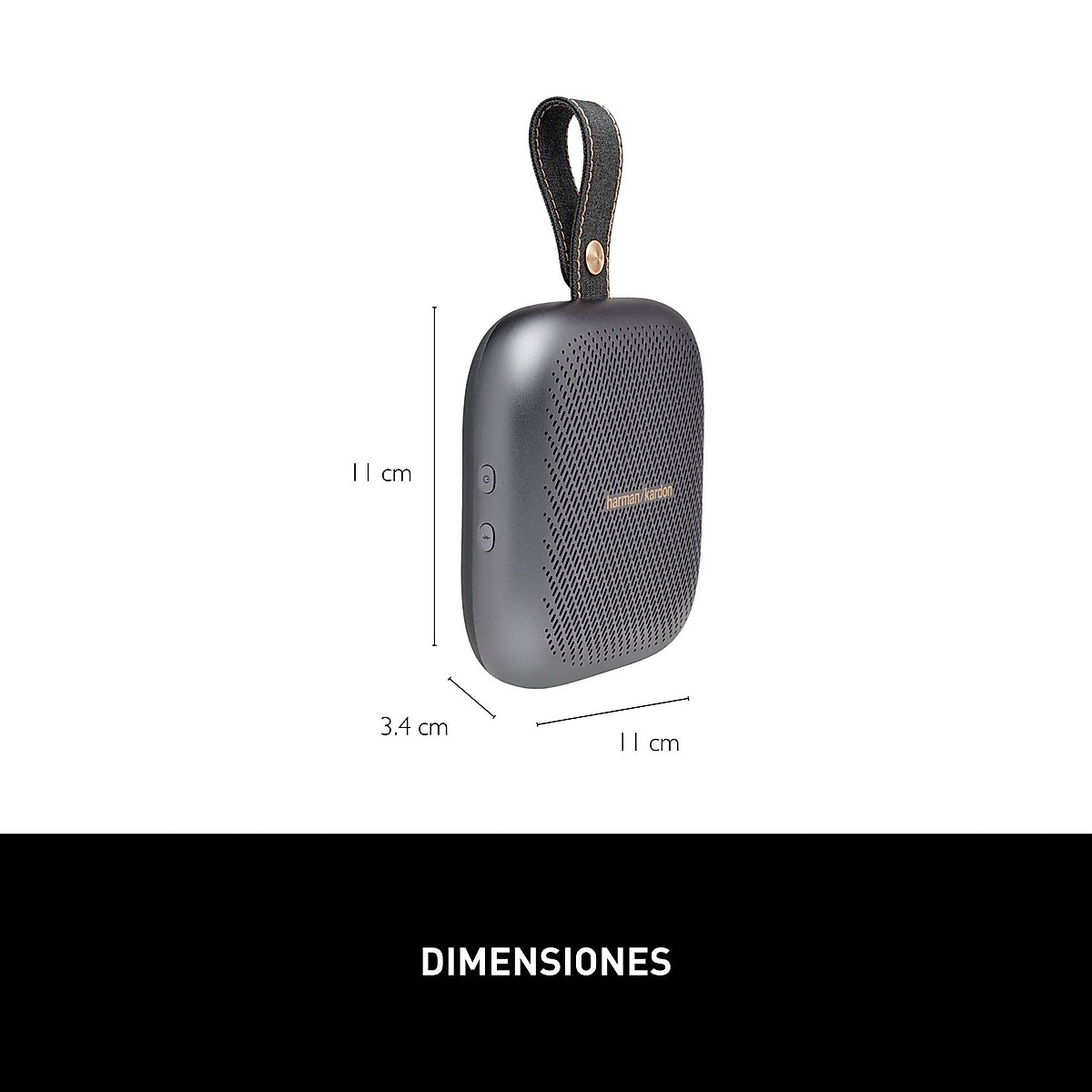 Harman Kardon Neo - Portable Bluetooth Speaker with Strap - Gray