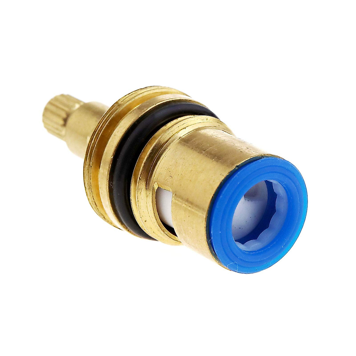 Micro Traders Replacement Tap Valves Brass Ceramic Disc Insert Gland Cartridge Cold/Hot Water 1/4 Quarter Turn 20 Teeth G 1/2Inch