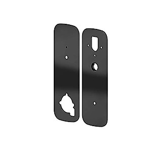 Lockly PGA006MB Deadbolt Cover Plate Accessory for Lockly Latch Smart Locks, Rust-Proof Stainless Steel for Door Lock Hole Filler Plate (Matte Black)