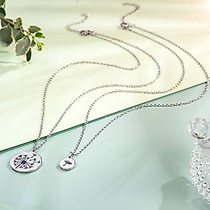 Shonyin Mother Daughter Necklace Set for 2 Matching Dandelion Mommy and Me Jewelry Back to Sch Mothers Day Birthday Christmas Gift for Mom from Daughter Present Stocking Stuffers for Mom