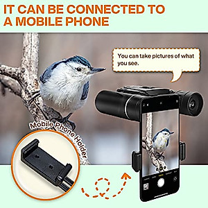 100x25 High Power Compact Binoculars with Clear Low Light Vision, Large Eyepiece Waterproof Binocular for Adults Kids, Easy Focus Bird Watching, Outdoor, Hunting, Travel