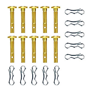 KINBOM 10pcs 1.8x0.5x0.2inch Shear Pins for Snowblower and 10pcs Cotter Pins Replacement Parts for 738-04124 & 714-04040 Snowblowers for MTDs Yard Machines Lawn Tractors