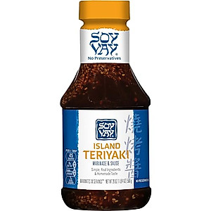 Soy Vay Island Teriyaki Marinade and Sauce, 20 Ounce Bottle (Package May Vary)