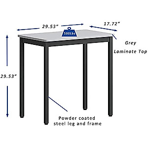Lorell Utility Table, Grey,Grey