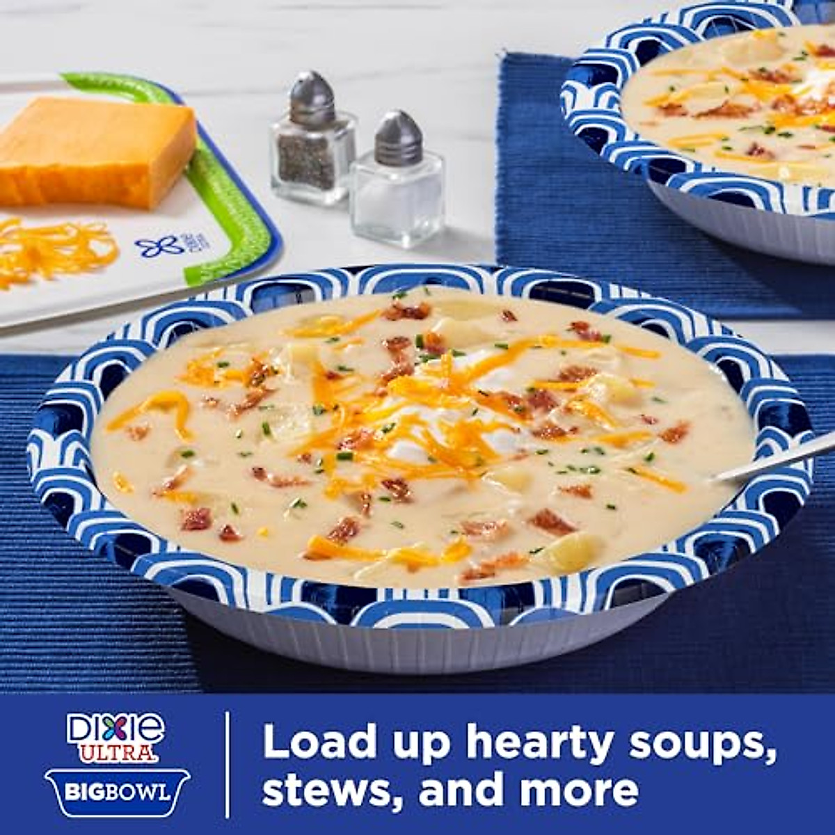 Dixie Ultra, Extra Large Paper Bowls, 32 Oz, 16 Count, Microwave Safe, Disposable Bowls Great For Hearty One-Course Meals