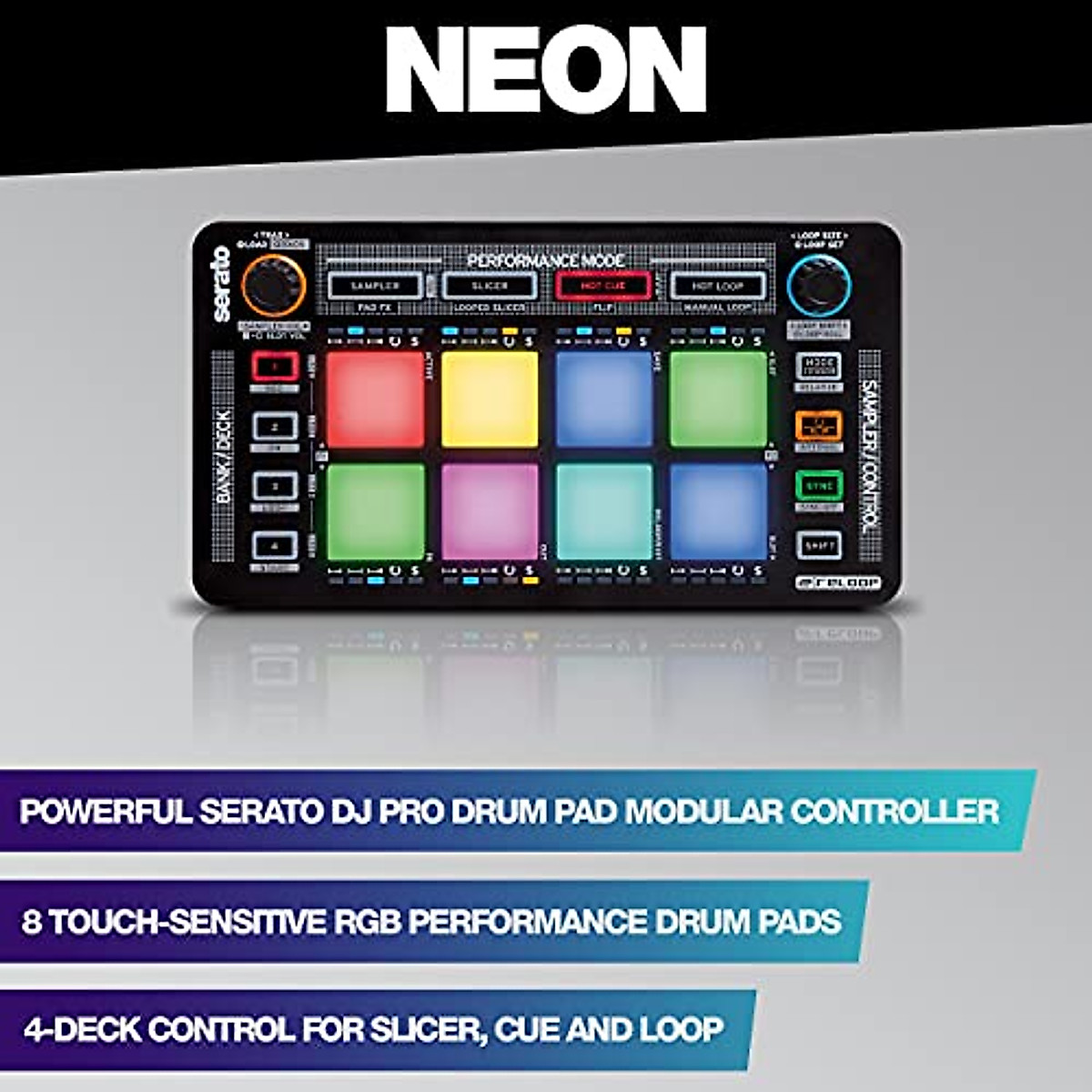 Reloop Neon USB Modular Performance Pad Controller