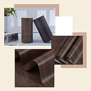 FINGERINSPIRE Repair Tape Patch 4 inch x 11 yds Wood Textured Adhesive Contact Paper(Mahogany) for Door Floor Table and Chair Shelf Liner Dresser Drawer Locker