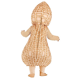 Fun Costumes Peanut Baby Costume - Food Theme - Hooded Tunic with Plump Look - 0/3 Months - Brown