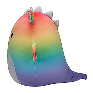 Squishmallows 12-Inch Calypsa Pride Rainbow Dragon - Medium-Sized Ultrasoft Official Kelly Toy Plush