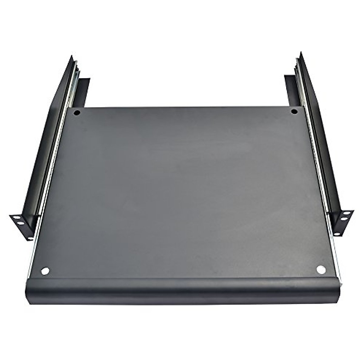 Sysracks Pack 2 PCS X 2U Rack Mount Adjustable Pull-Out Sliding Keyboard Mouse Shelf Tray
