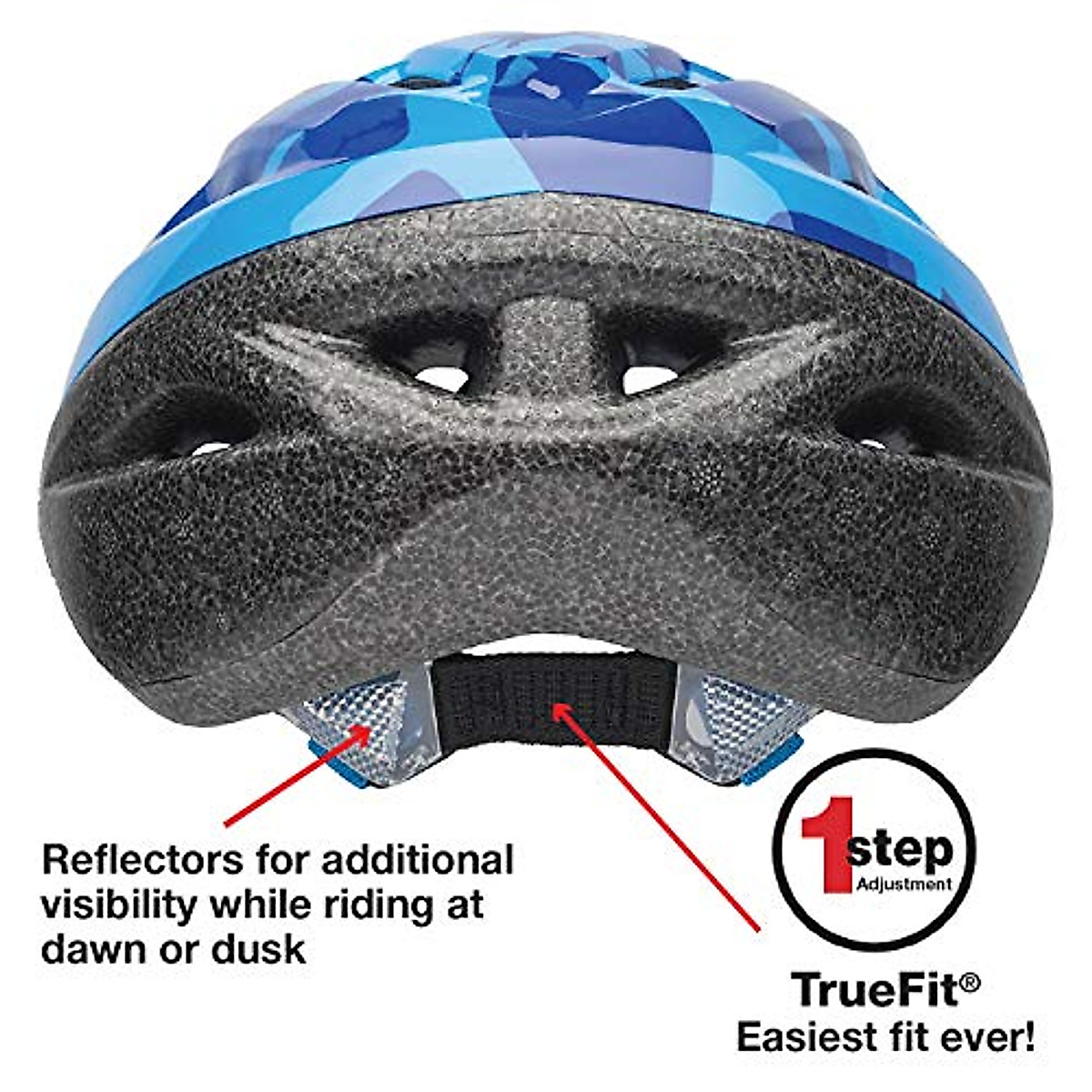 Bell 7073351 Rally Child Helmet, Blue Fins