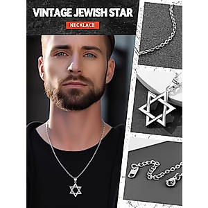 FaithHeart Sterling Silver Star of David Pendant Necklace Women Silver Religious Jewish Jewelry Charms Hexagram Pendant Necklace
