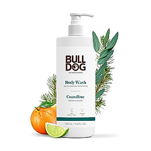 BULLDOG Mens Skincare and Grooming Body Wash, Coastline, 16.9 Fluid Ounce
