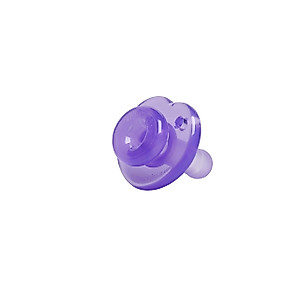 Nookums Pacifier 4 Pack - Orthodontic Single Piece Design - 100% Medical Grade Silicone - BPA Free, Latex Free, Phthalate Free - Paci-Plushies Pacifier Replacement (Purple)