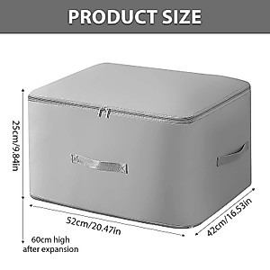 Generic Ultra Space Saving Self Compression Organizer, Heavy Duty Moving Bags, Storage Tote for Space Saving, Self Compression Moving Organizer Bag for Comforters, Bedding, Clothes (Grey, X-Large)