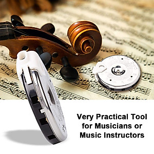 Alomejor Chromatic Pitch Pipe 13 Chromatic Tone Pipe Tuner Sensitive Chromatic Tuner with Case Instrument Turinging