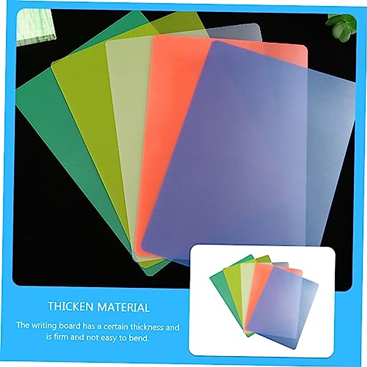 Ciieeo 20PCS a4 Writing pad Writing Desk mat Clear Writing Desk pad Plastic hardboard menu Writing pad Desk Protector Small Desk pad Writing Boards fiberboard Student pp Anti-Static