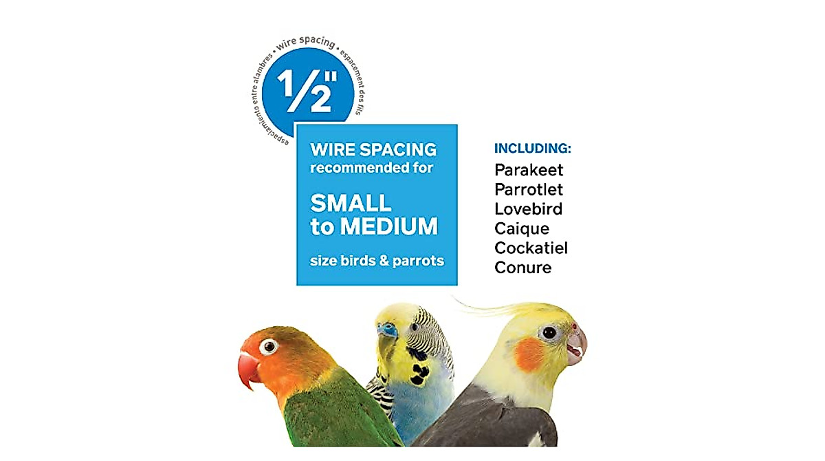 Prevue Crystal Palace Bird Cage - Modern & Elegant Design