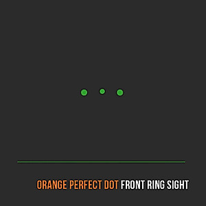Night Fision Tritium Perfect Dot Front Sight Compatible with Taurus G2C/G2/G3/TX22 - Orange Ring