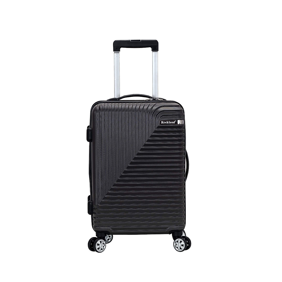 Rockland Star Trail Hardside Spinner Wheel Luggage, Grey, Carry-On 20-Inch