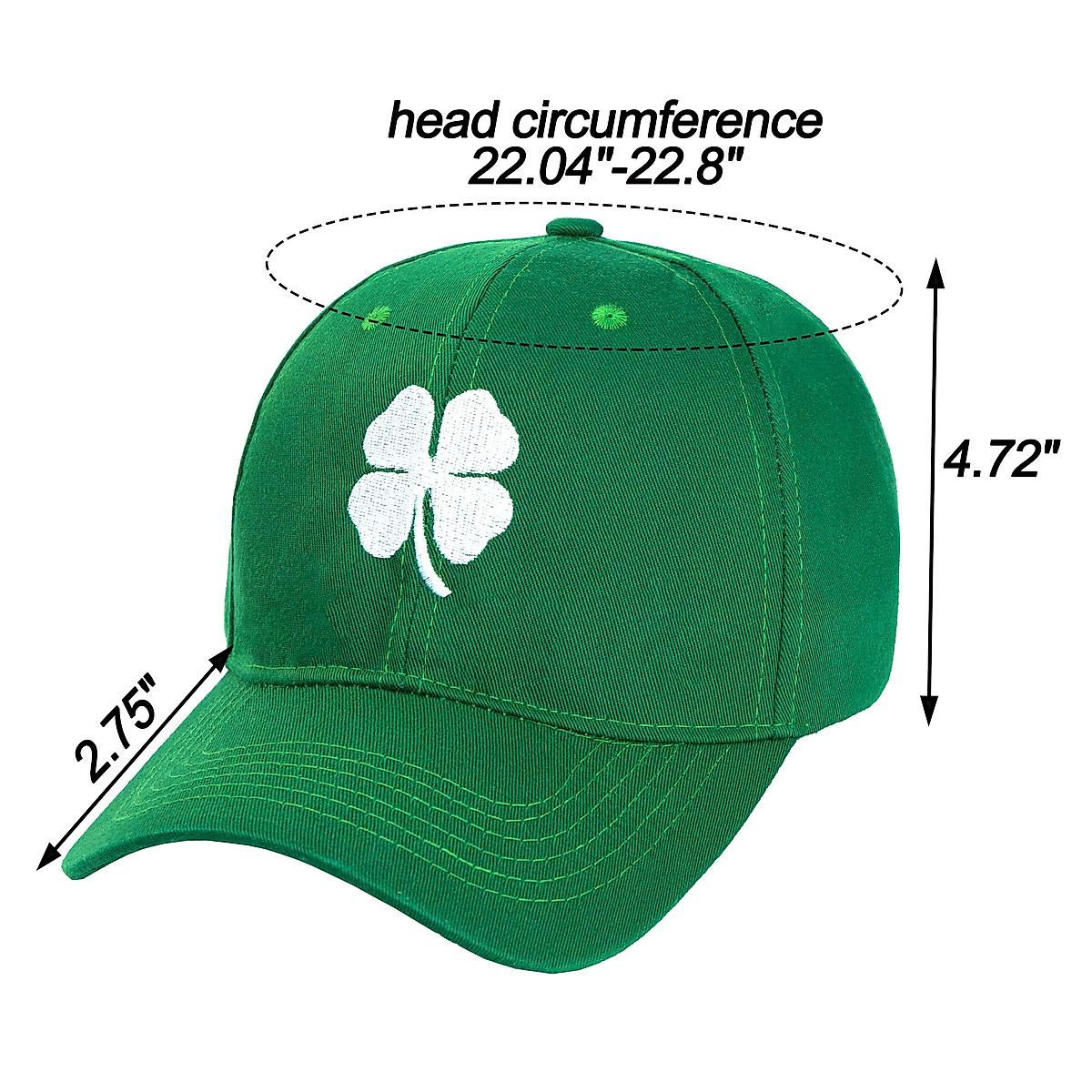 Men-Women-Ireland-St-Patrick's-Baseball-Day-Cap - Irish-Shamrock-Adjustable-Green-Day-Lucky-Hat-St-Patrick-Decor